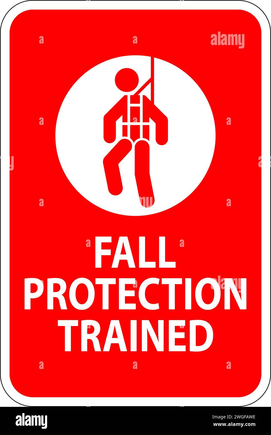Fall protection system Stock Vector Images - Alamy