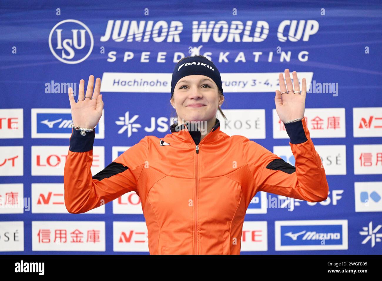 Aomori, Japan. Credit: MATSUO. 4th Feb, 2024. Angel Daleman (NED) Speed ...