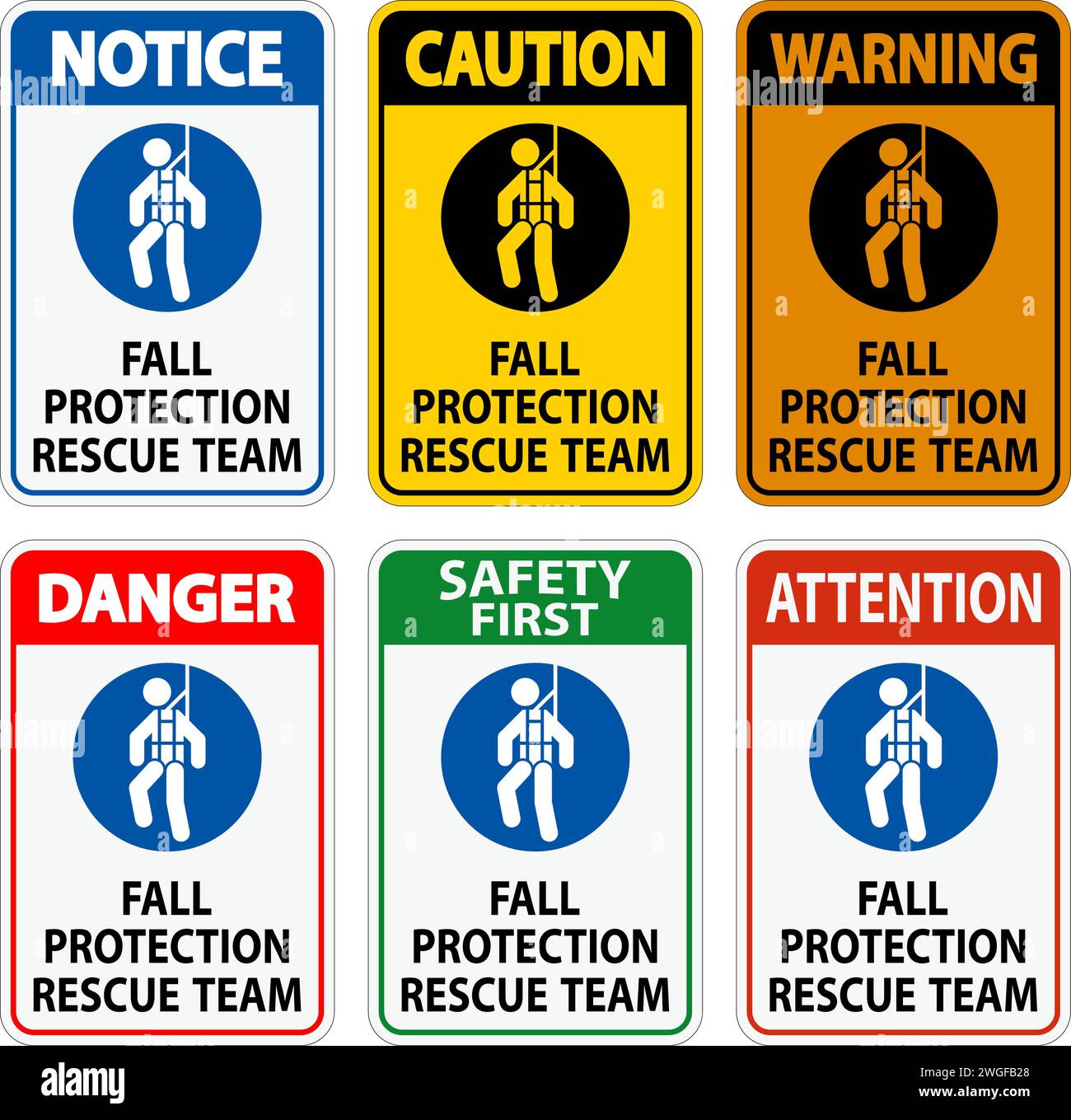 Danger fall protection rescue team hi-res stock photography and images ...