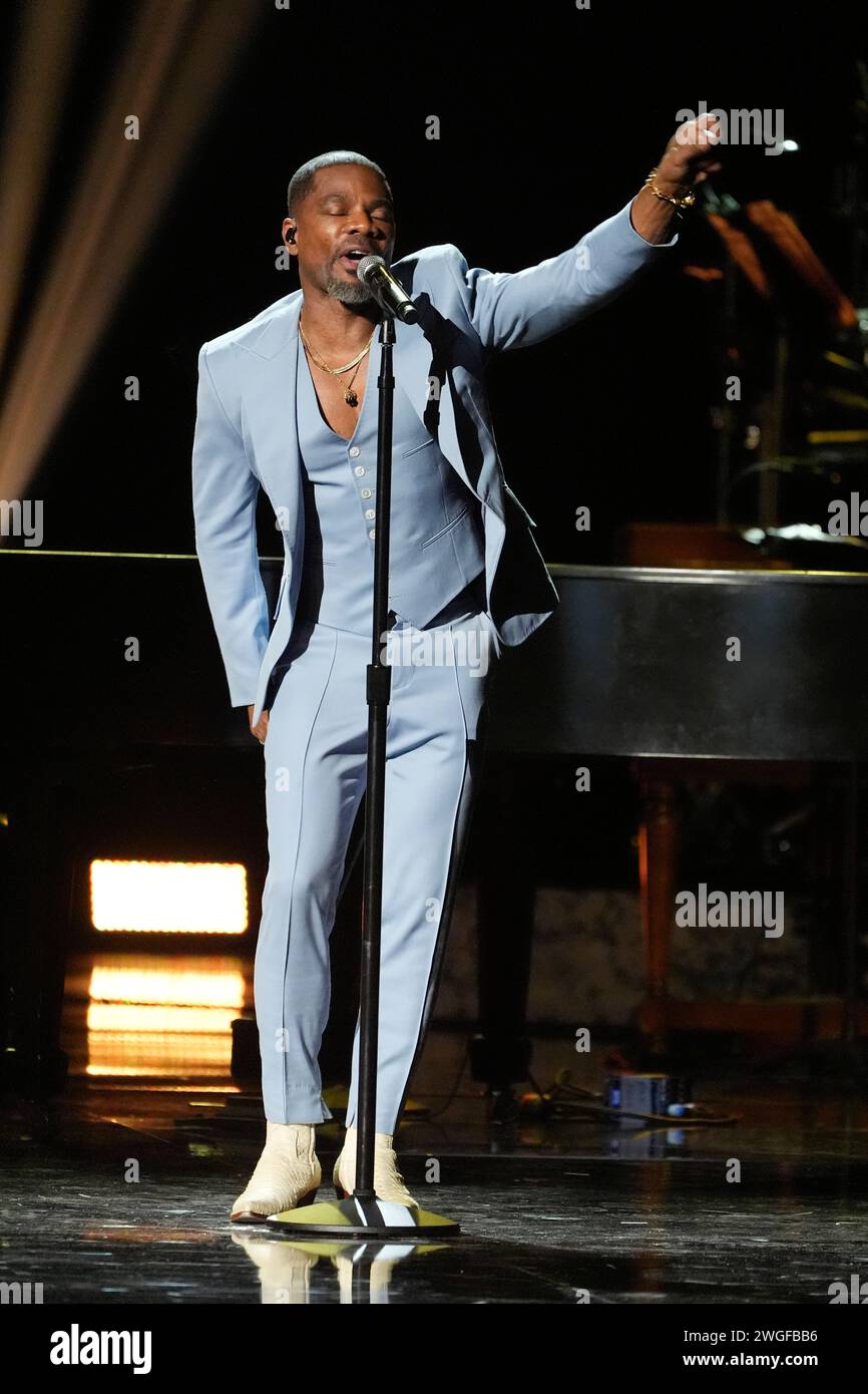 Kirk Franklin performs during the 66th annual Grammy Awards on Sunday ...
