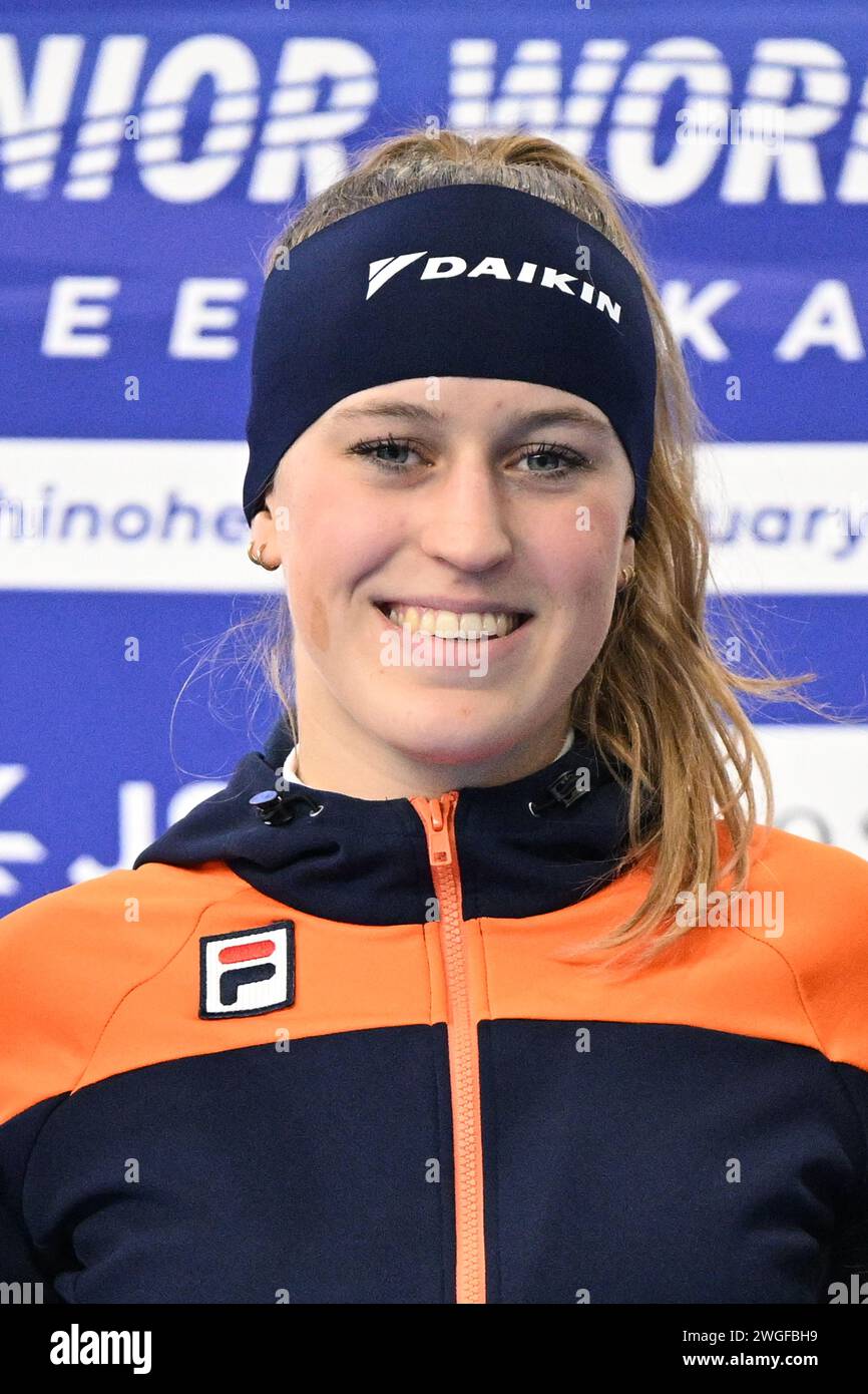 Aomori, Japan. Credit: MATSUO. 4th Feb, 2024. Meike VEEN (NED) Speed ...