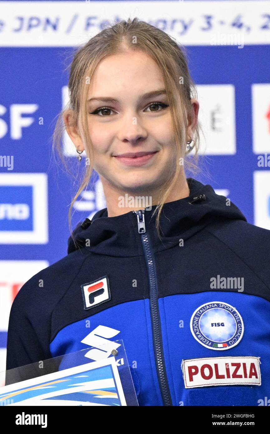 Aomori, Japan. Credit: MATSUO. 4th Feb, 2024. Laura PEVERI (ITA) Speed ...