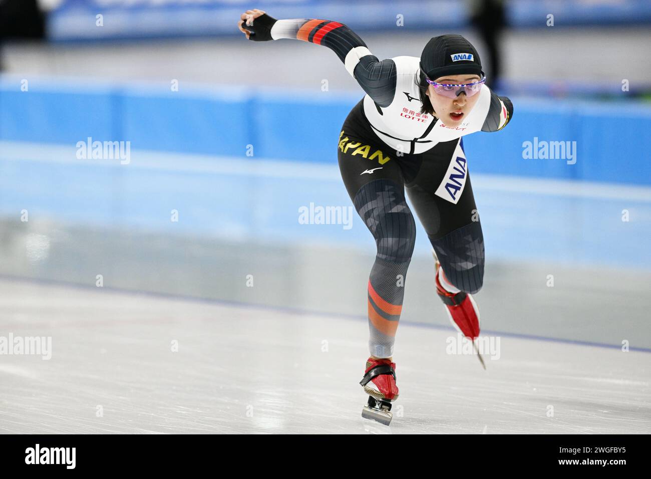 Aomori, Japan. Credit: MATSUO. 3rd Feb, 2024. Akane Iida (JPN) Speed ...