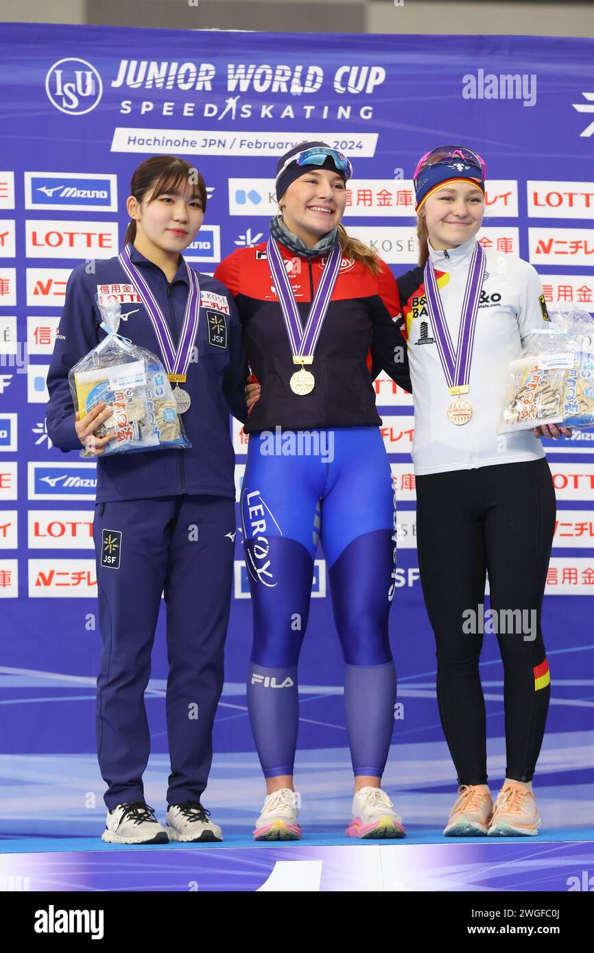 Aomori, Japan. 3rd Feb, 2024. (L to R) Hana Noake (JPN), Aurora Grinden ...