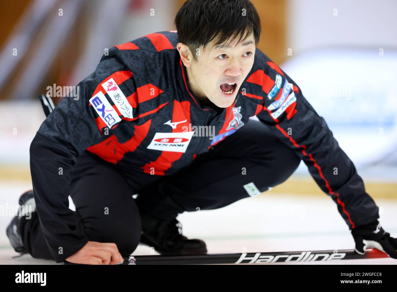 Hokkaido Bank Curling Stadium, Hokkaido, Japan. 4th Feb, 2024. Shinya Abe, February 4, 2024 ...