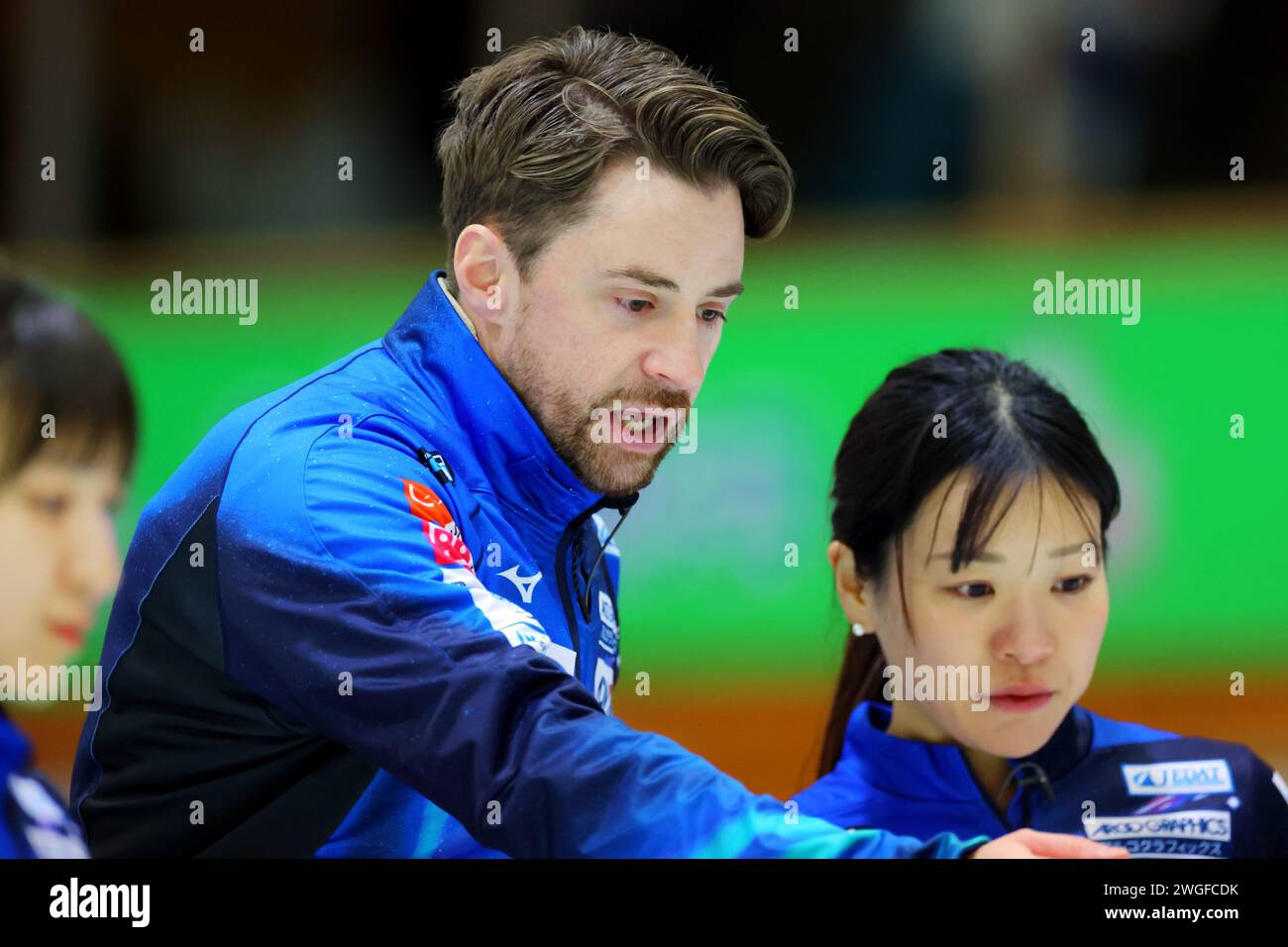 Hokkaido Bank Curling Stadium, Hokkaido, Japan. 2nd Feb, 2024. James ...