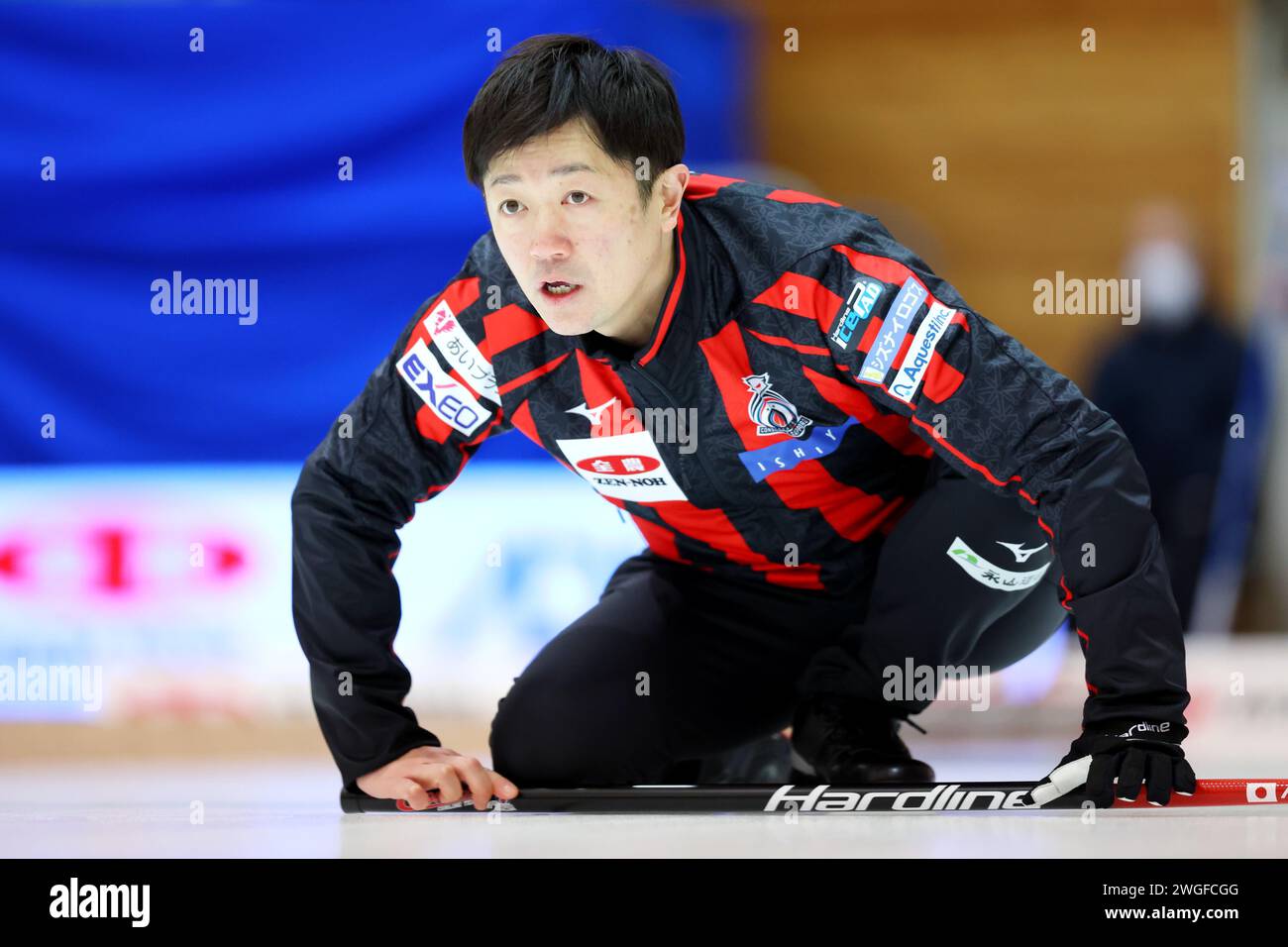 Hokkaido Bank Curling Stadium, Hokkaido, Japan. 2nd Feb, 2024. Shinya Abe, February 2, 2024 ...
