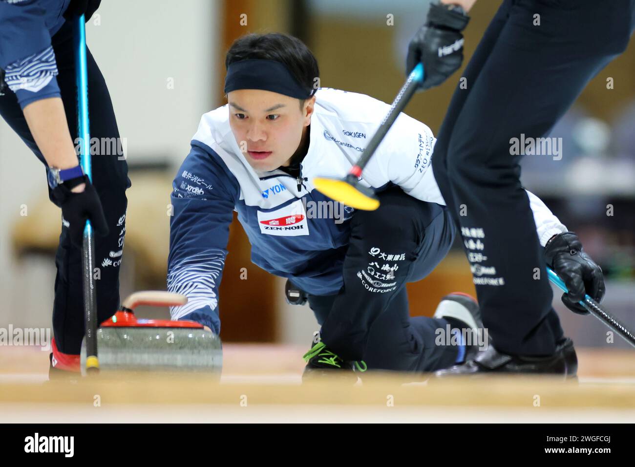 Hokkaido Bank Curling Stadium, Hokkaido, Japan. 2nd Feb, 2024. Tsuyoshi ...
