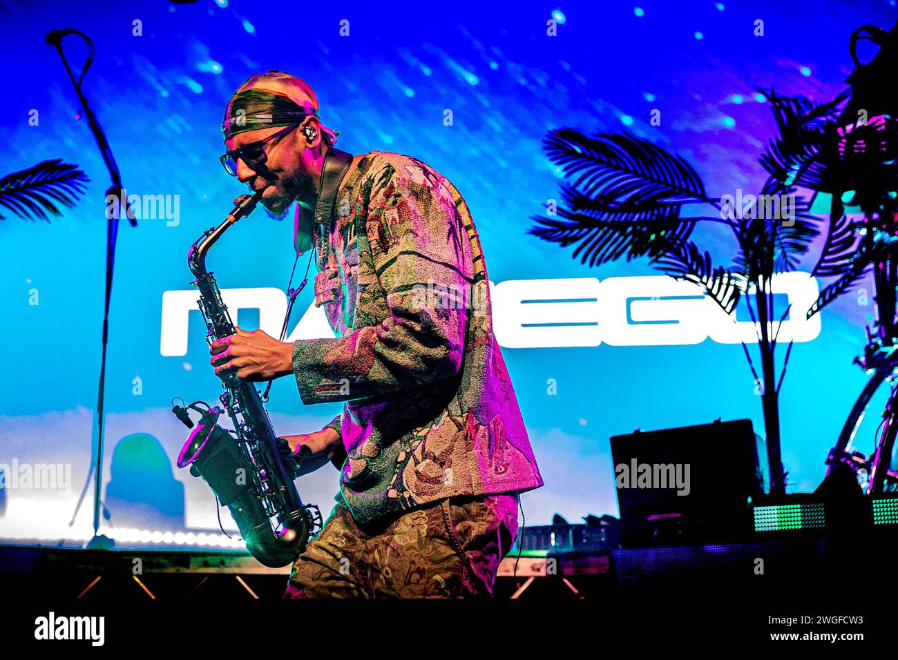 Italy 4 February 2024 Masego - Micah Davis Jamaican-American musician ...