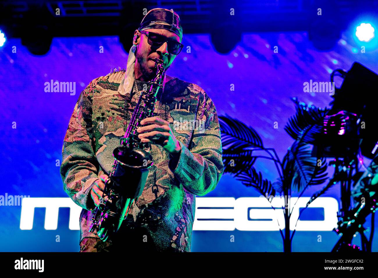 Italy 4 February 2024 Masego - Micah Davis Jamaican-American musician ...