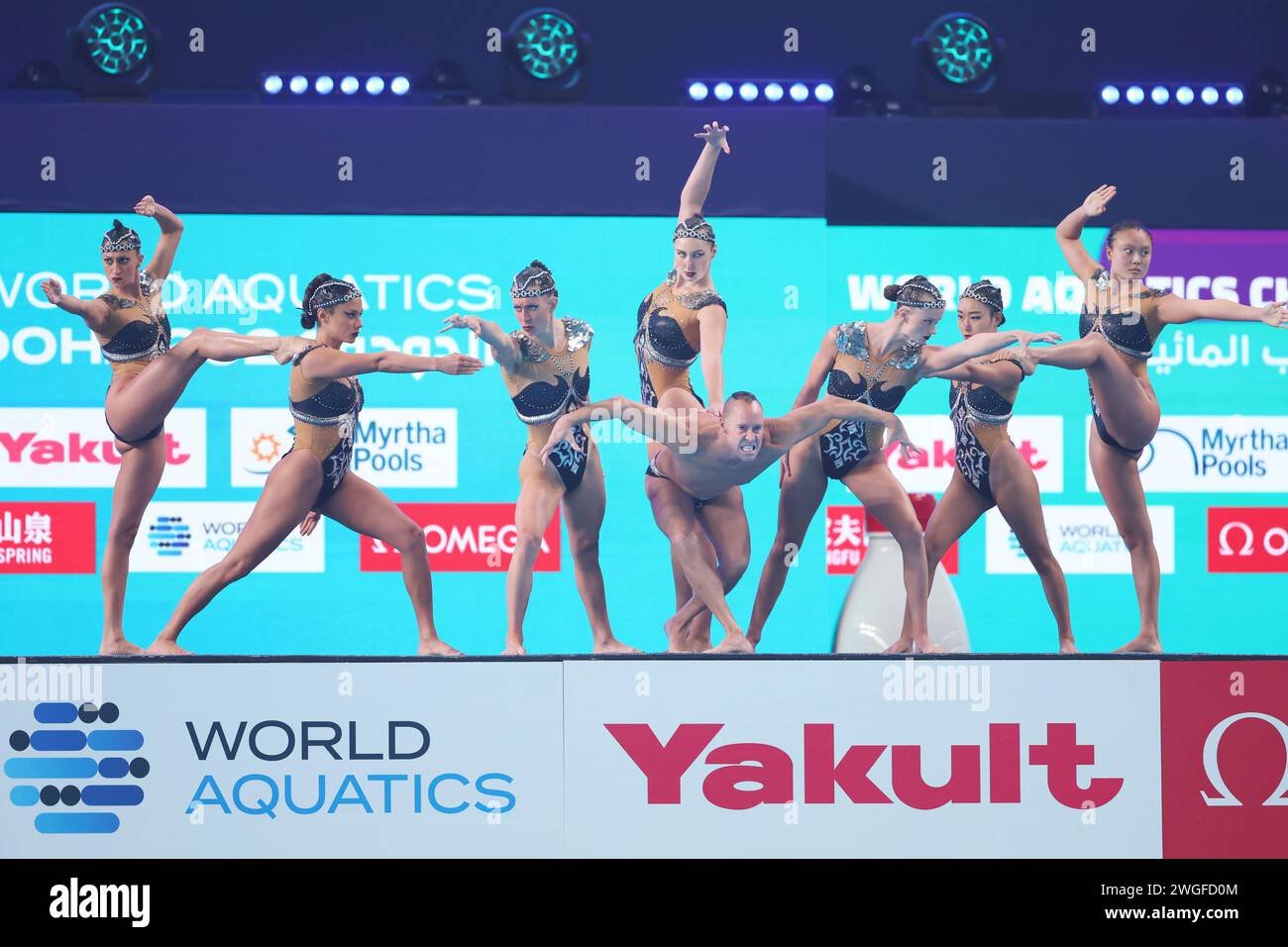 Doha, Qatar. 4th Feb, 2024. United States team group (USA) Artistic ...