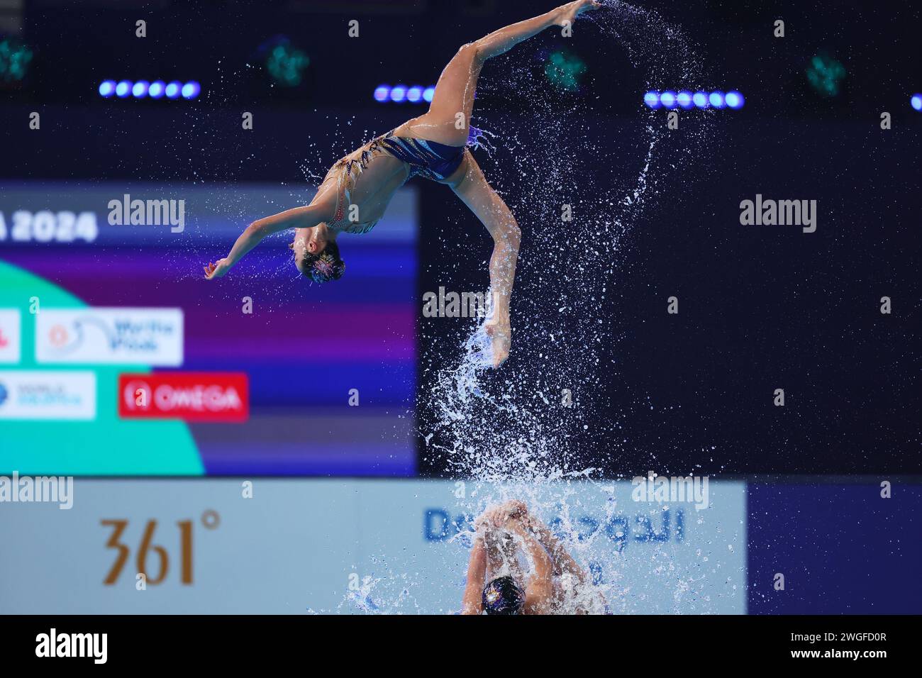 Doha, Qatar. 4th Feb, 2024. China team group (CHN) Artistic Swimming ...