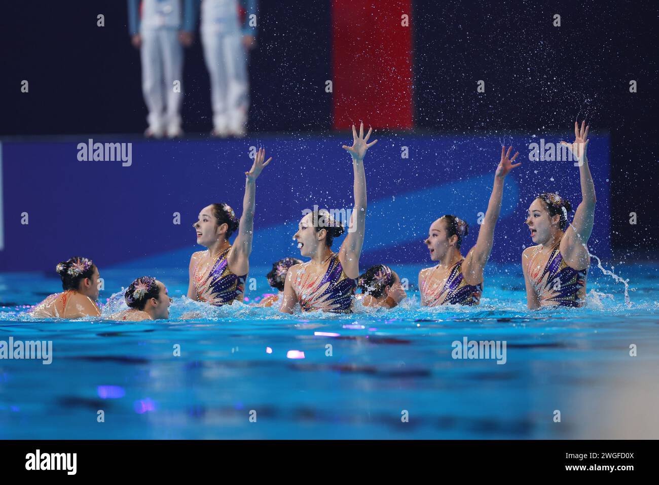 Doha, Qatar. 4th Feb, 2024. China team group (CHN) Artistic Swimming ...