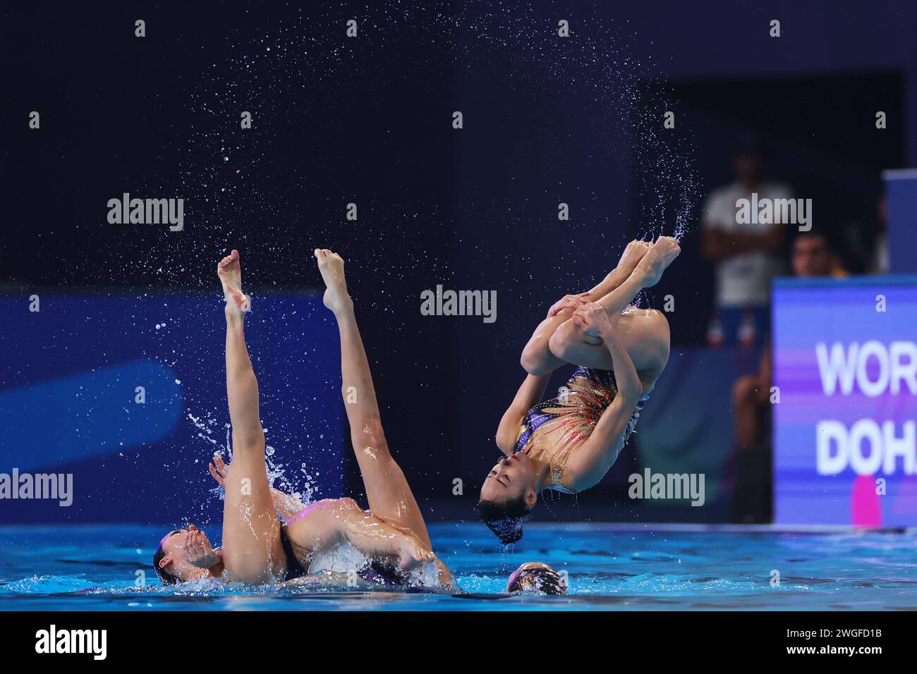Doha, Qatar. 4th Feb, 2024. China team group (CHN) Artistic Swimming ...
