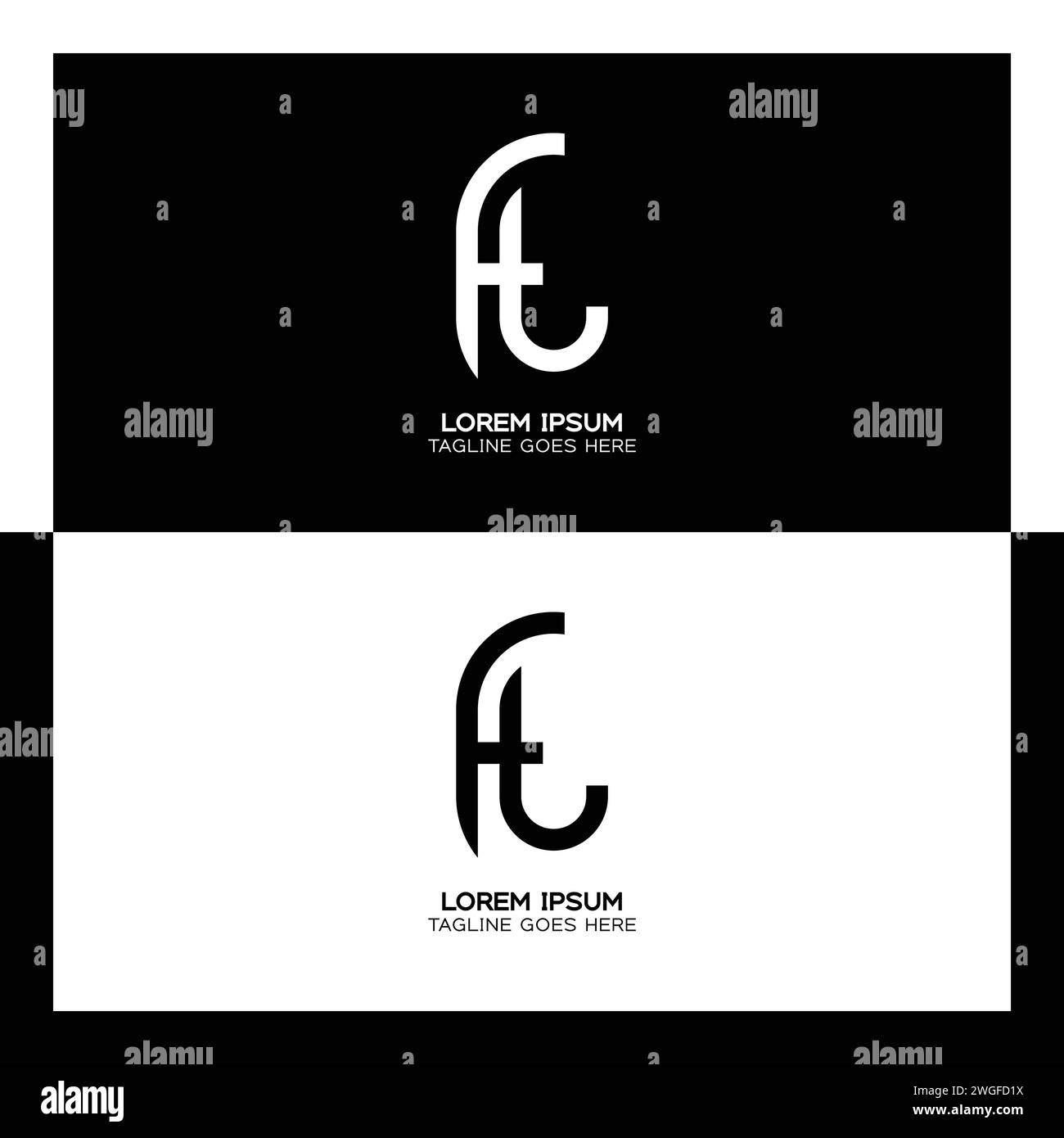 FT initial letter logo. Alphabet F and T pattern design monogram Stock Vector Image & Art - Alamy
