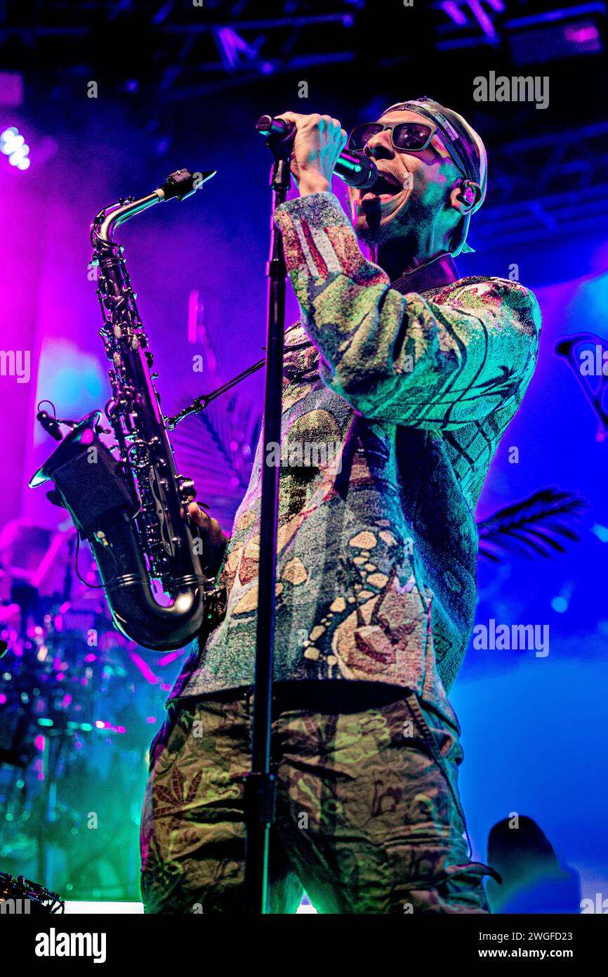 Italy 4 February 2024 Masego - Micah Davis Jamaican-American musician ...