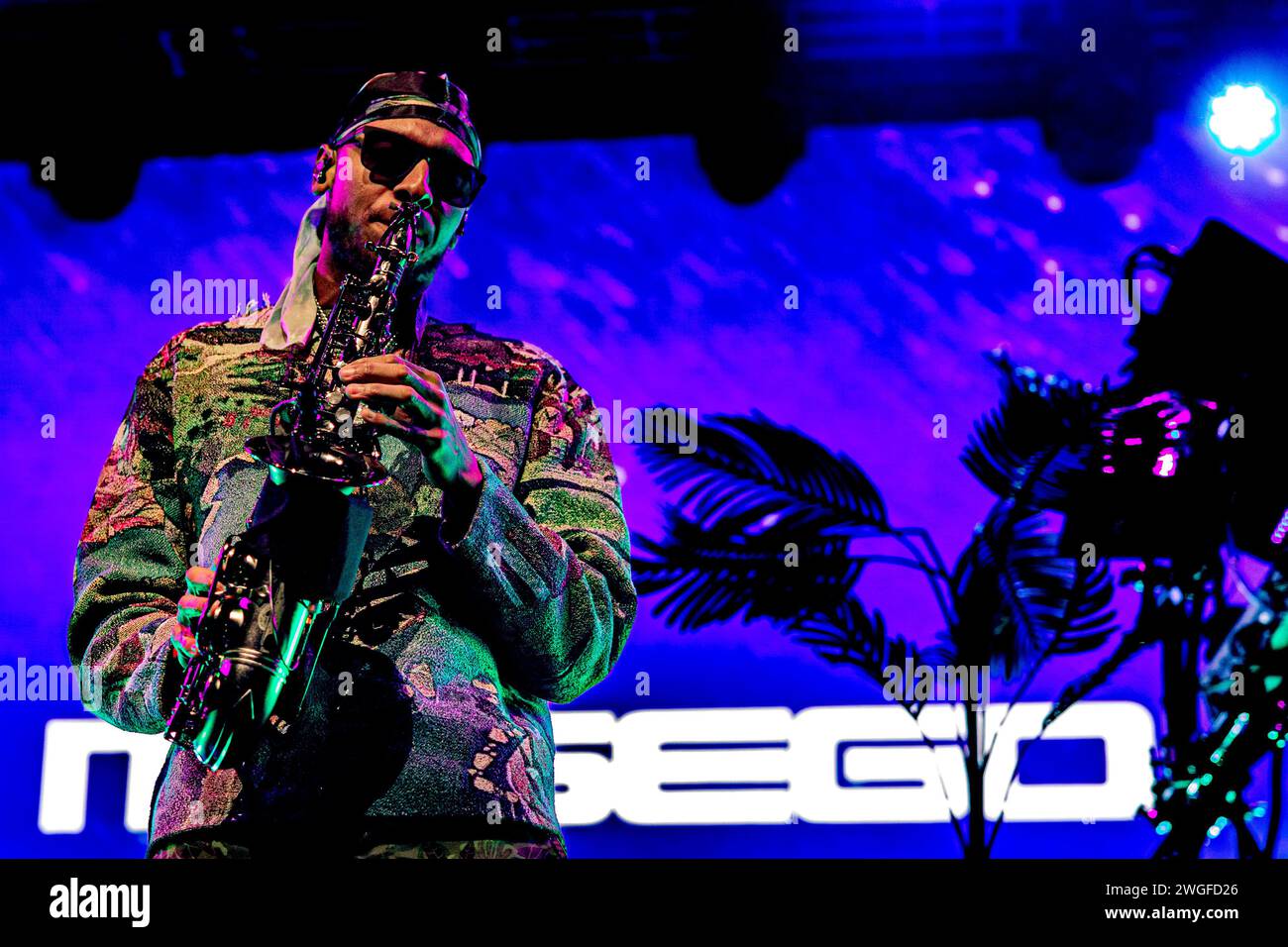 Italy 4 February 2024 Masego - Micah Davis Jamaican-American musician ...