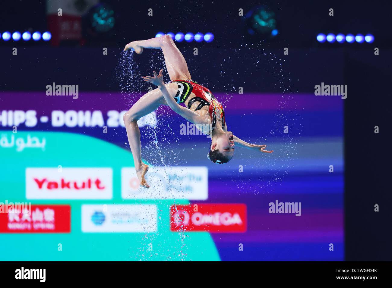 Doha, Qatar. 4th Feb, 2024. Japan team group (JPN) Artistic Swimming ...