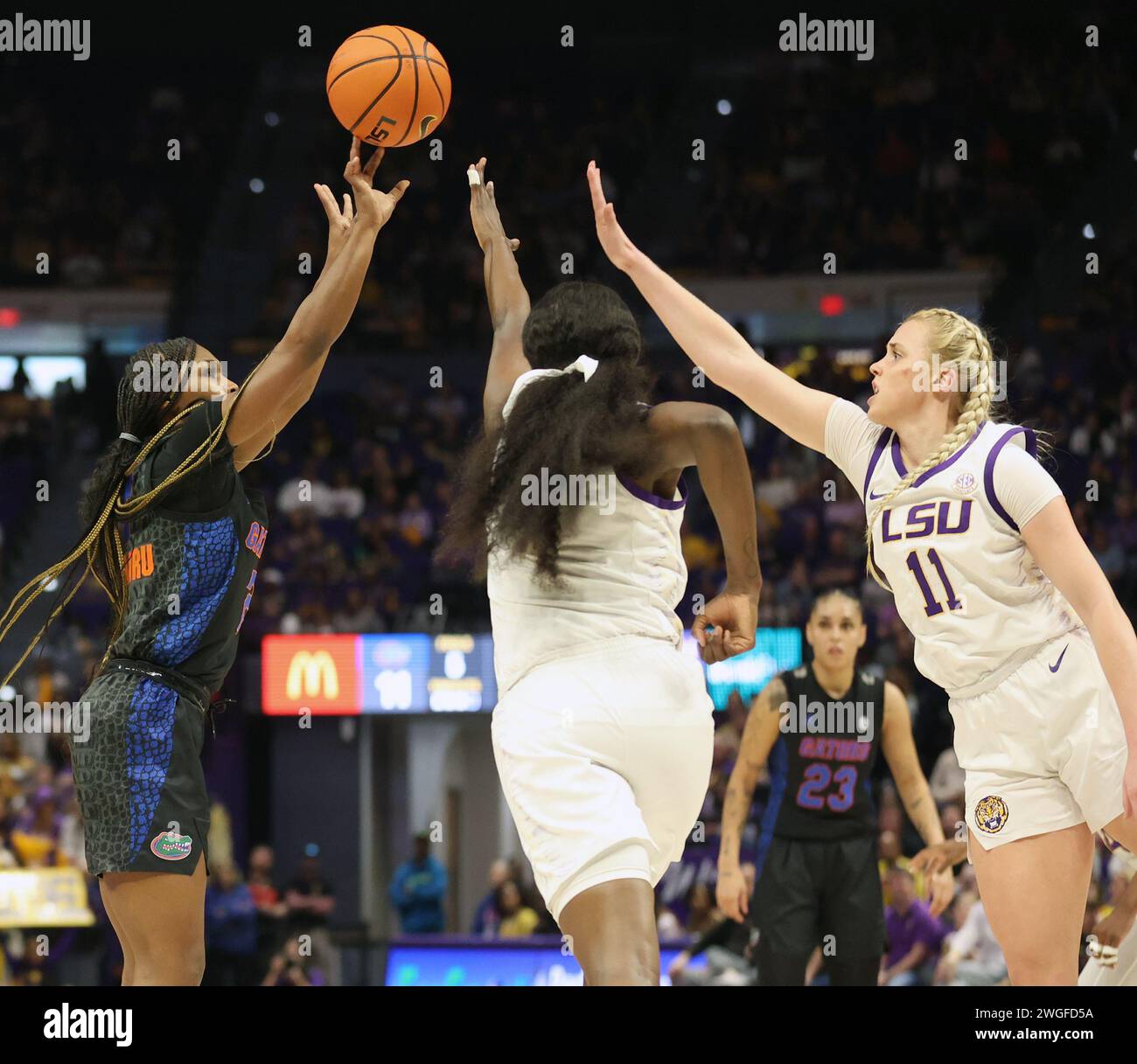 Baton Rouge, USA. 04th Feb, 2024. Florida Gators guard Aliyah Matharu ...
