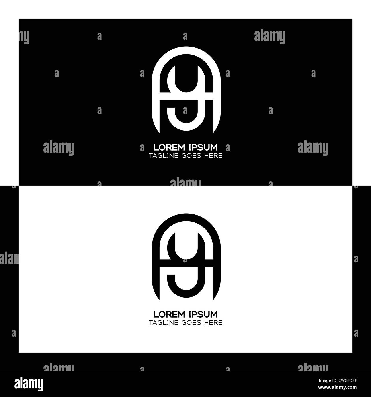 AY initial letter logo. Alphabet A and Y pattern design monogram Stock ...