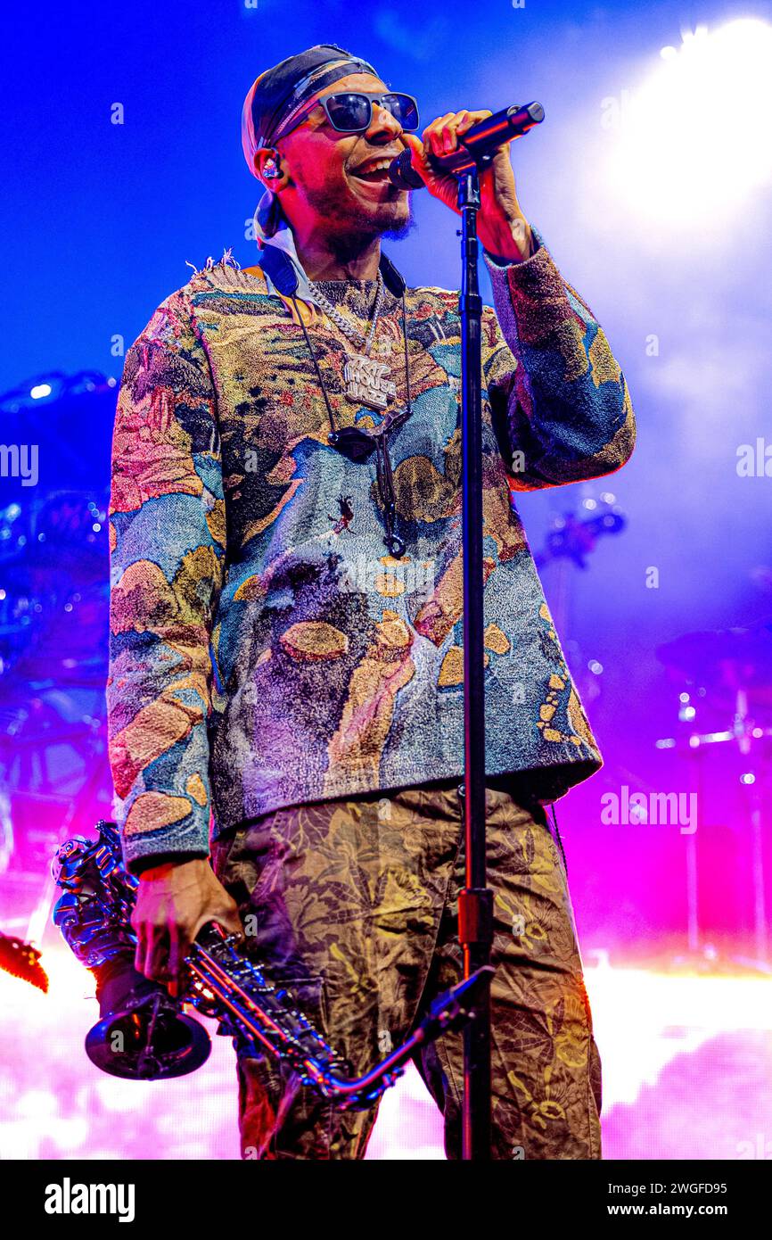 Italy 4 February 2024 Masego - Micah Davis Jamaican-American musician ...