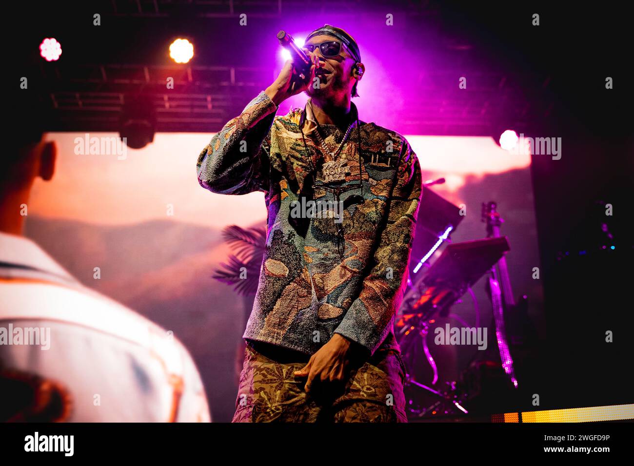 Italy 4 February 2024 Masego - Micah Davis Jamaican-American musician ...