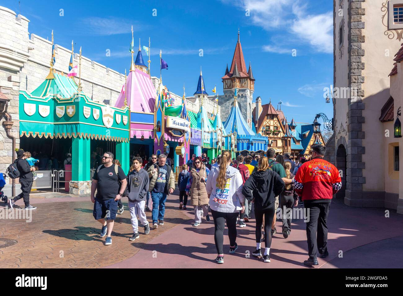 'It's a Small World' and Pinocchio Village Haus, Fantasyland, Magic ...
