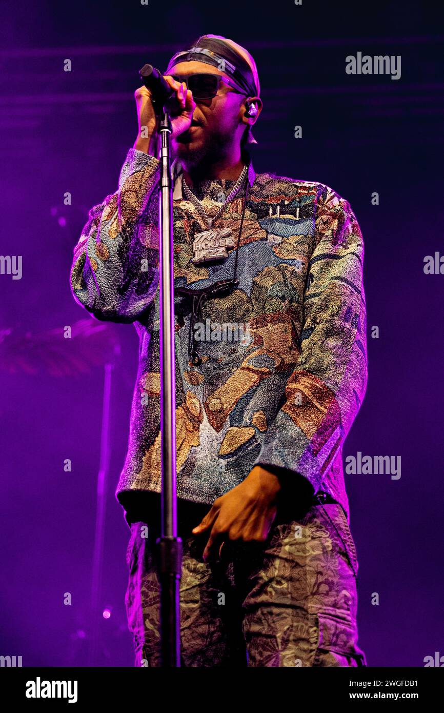 Italy 4 February 2024 Masego - Micah Davis Jamaican-American musician ...