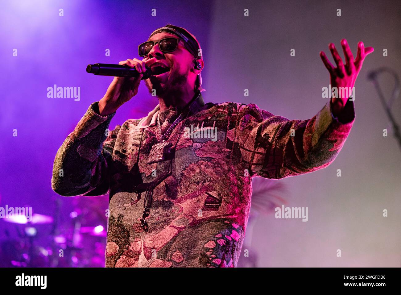Italy 4 February 2024 Masego - Micah Davis Jamaican-American musician ...