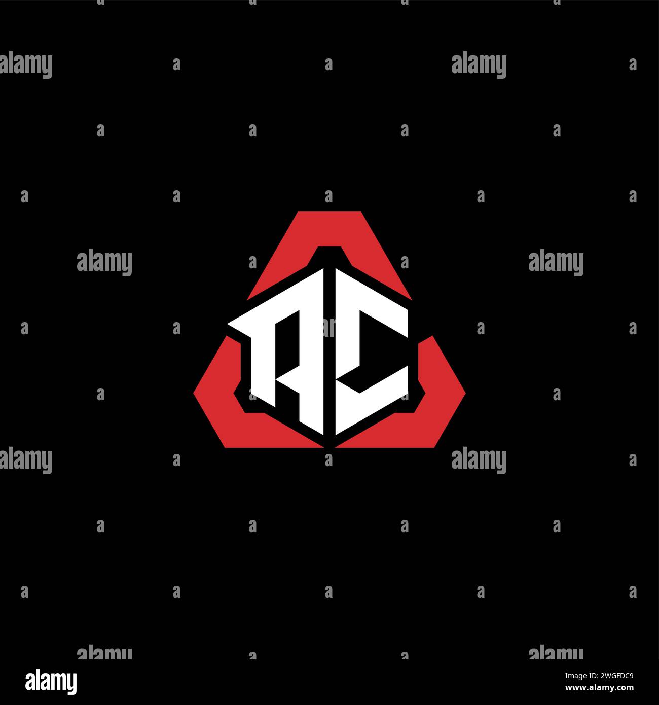 AC initial logo modern and futuristic concept for esport or gaming logo ...