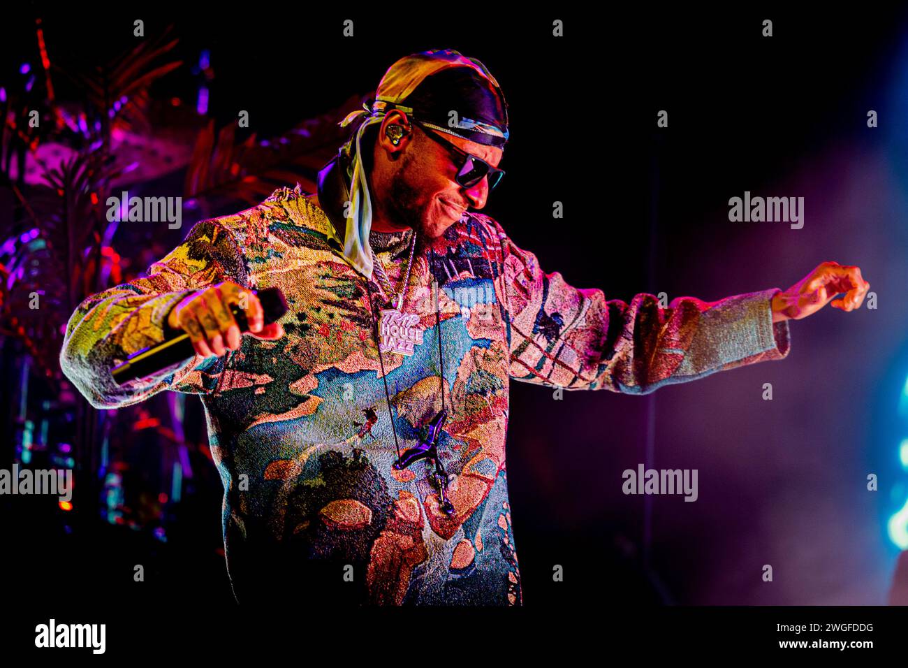 Italy 4 February 2024 Masego - Micah Davis Jamaican-American musician ...