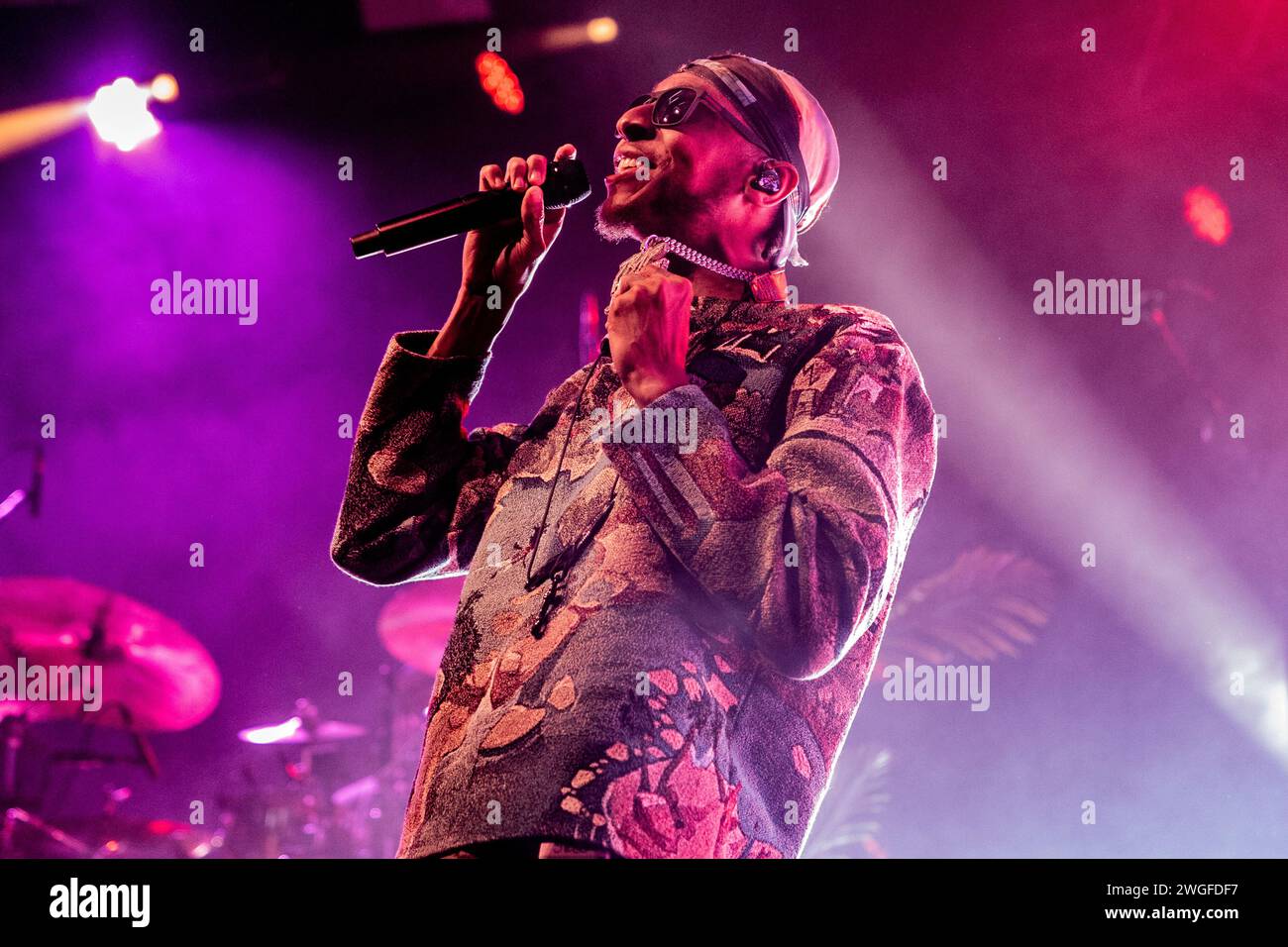 Italy 4 February 2024 Masego - Micah Davis Jamaican-American musician ...