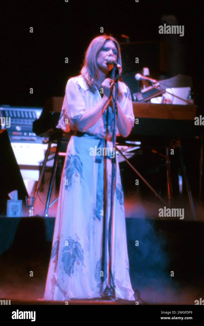 Annie Haslam of Renaissance in concert in 1979 Credit: mpiRR ...