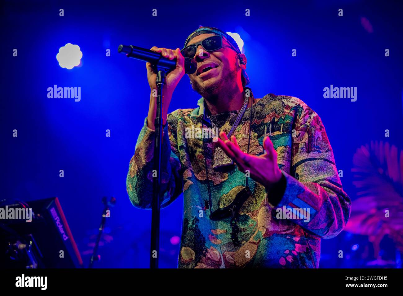 Italy 4 February 2024 Masego - Micah Davis Jamaican-American musician ...