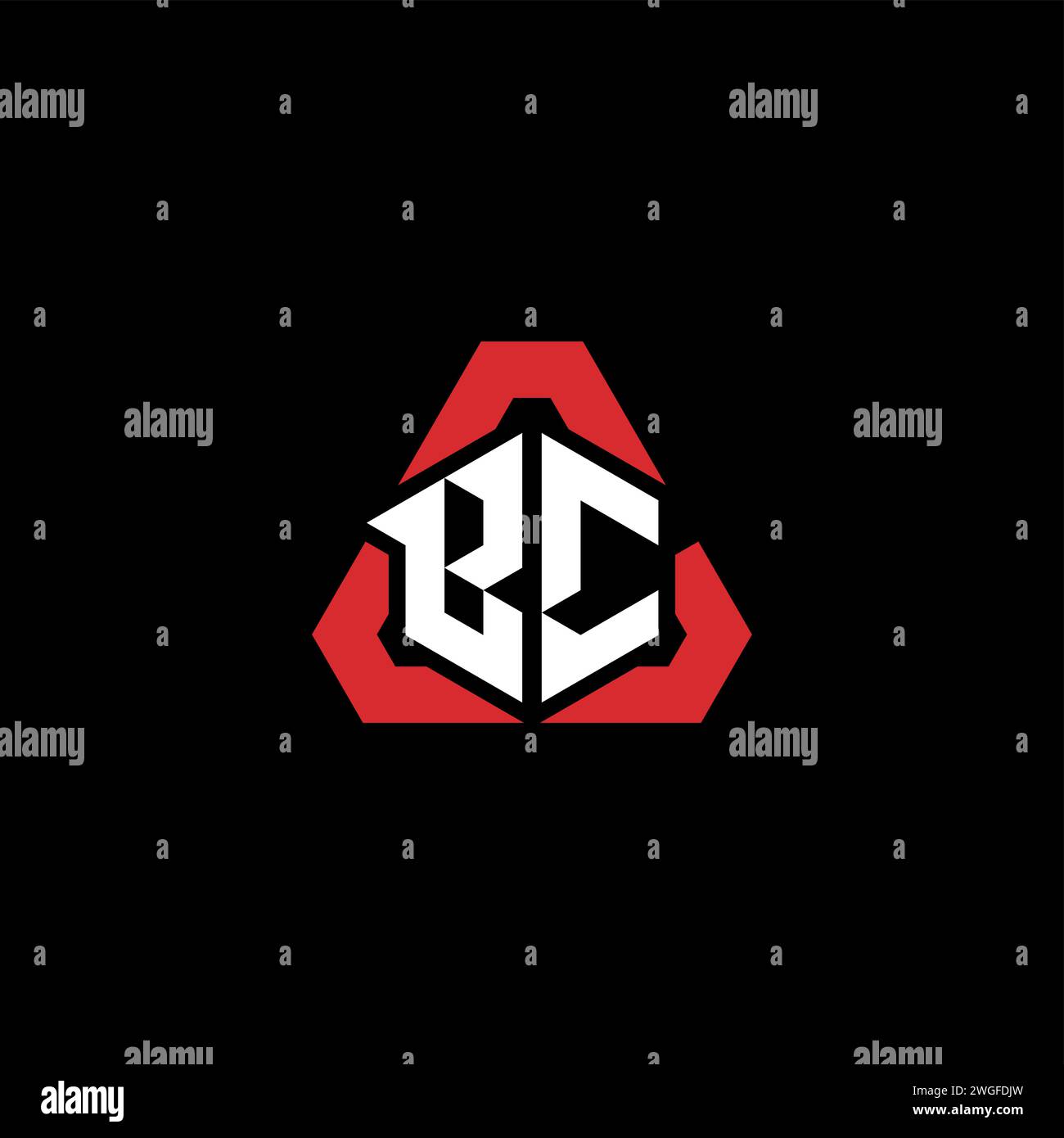 BC initial logo modern and futuristic concept for esport or gaming logo ...