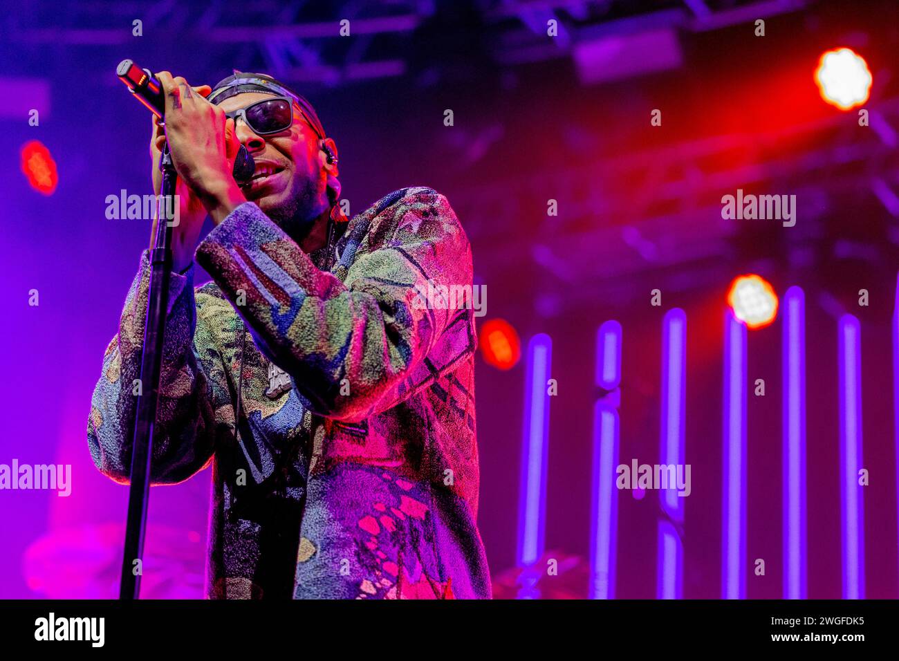 Italy 4 February 2024 Masego - Micah Davis Jamaican-American musician ...