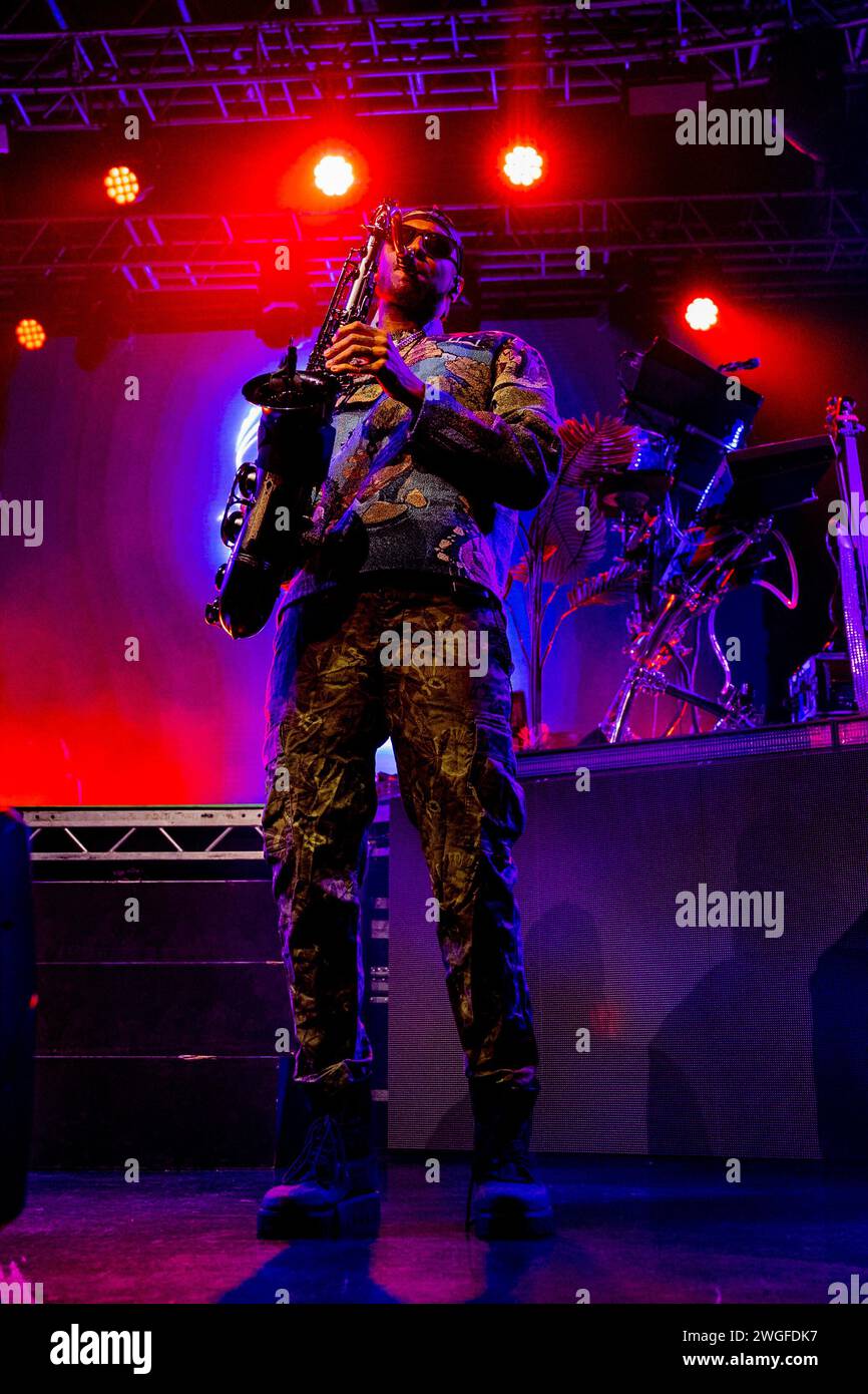 Italy 4 February 2024 Masego - Micah Davis Jamaican-American musician ...