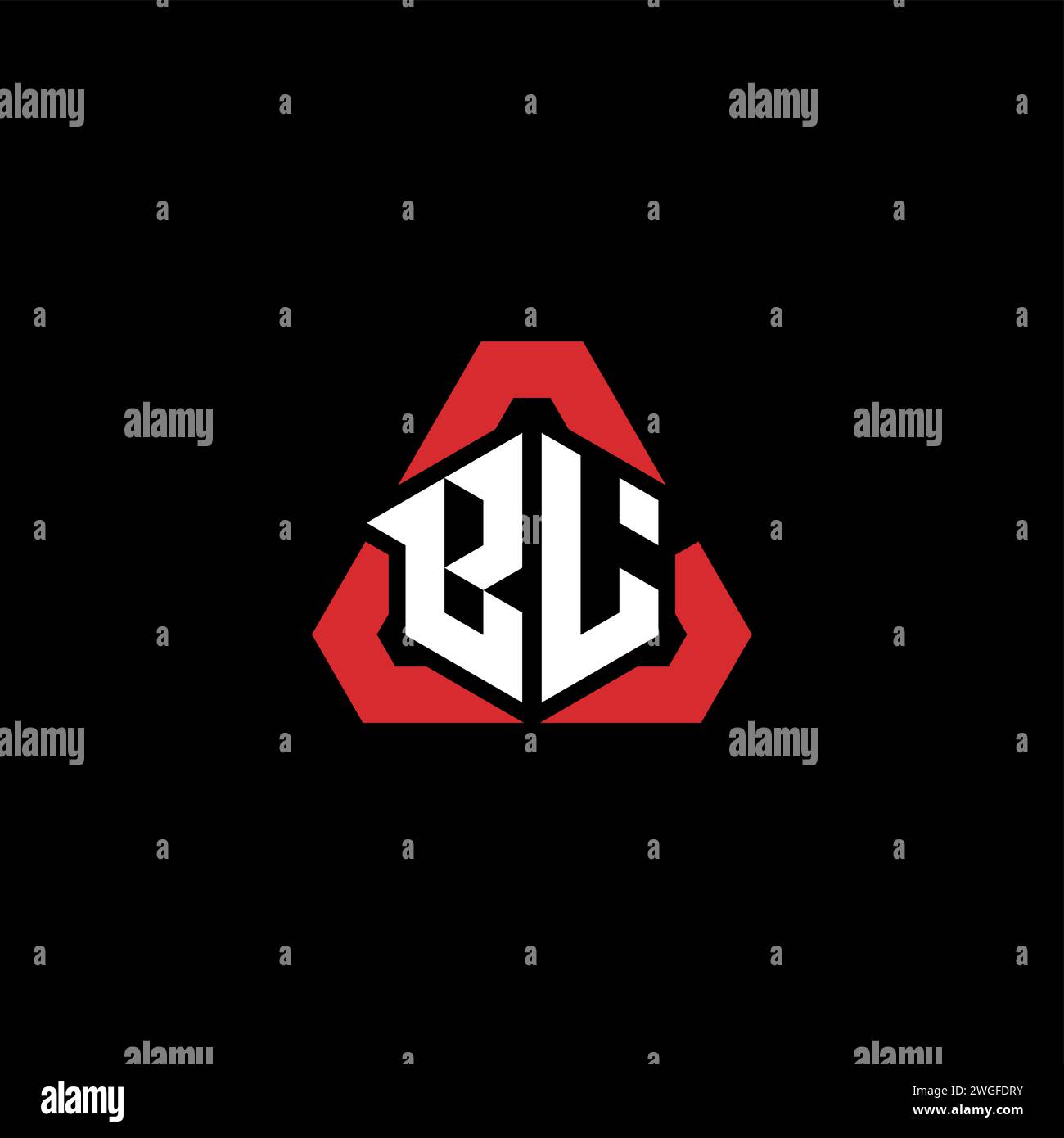 BL initial logo modern and futuristic concept for esport or gaming logo ...