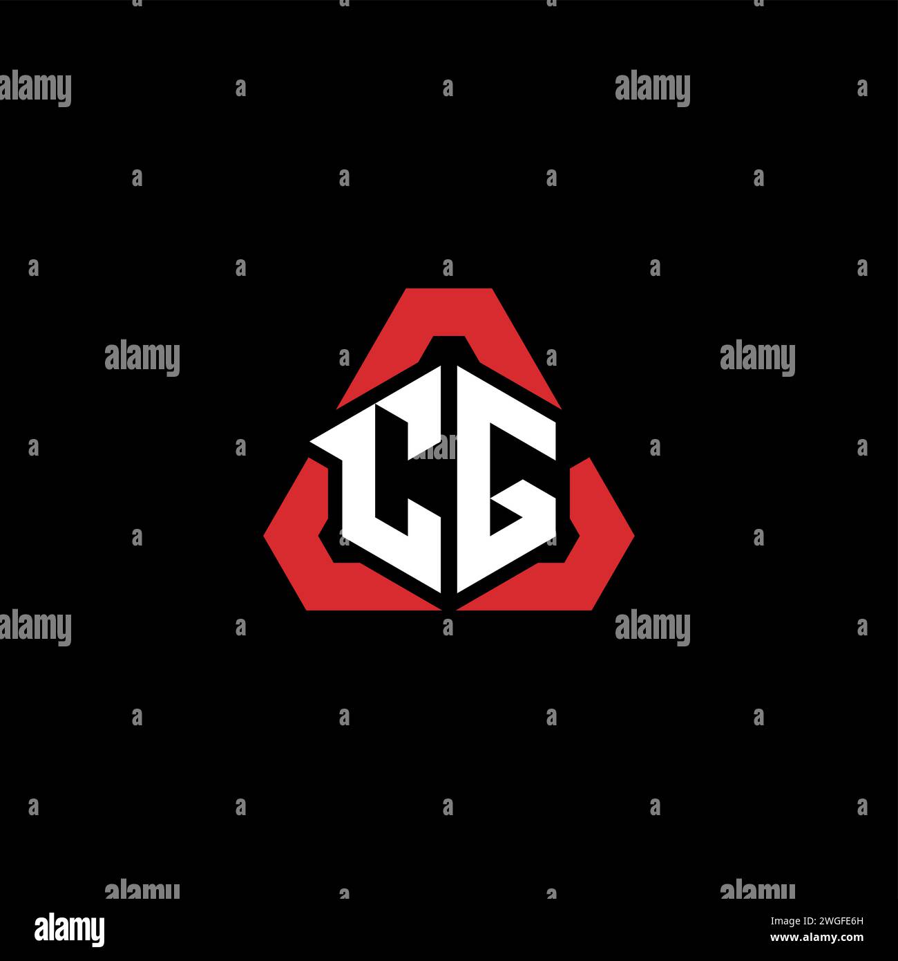 Cg Gaming Logo Initial Gg Logo Design Initial Gg Stock Vector (Royalty