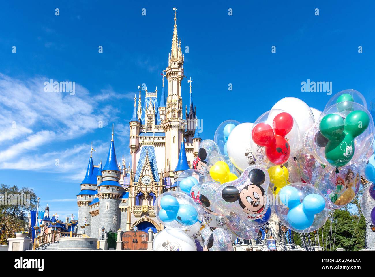 Cinderella's Castle, Fantasyland, Magic Kingdom, Walt Disney World ...