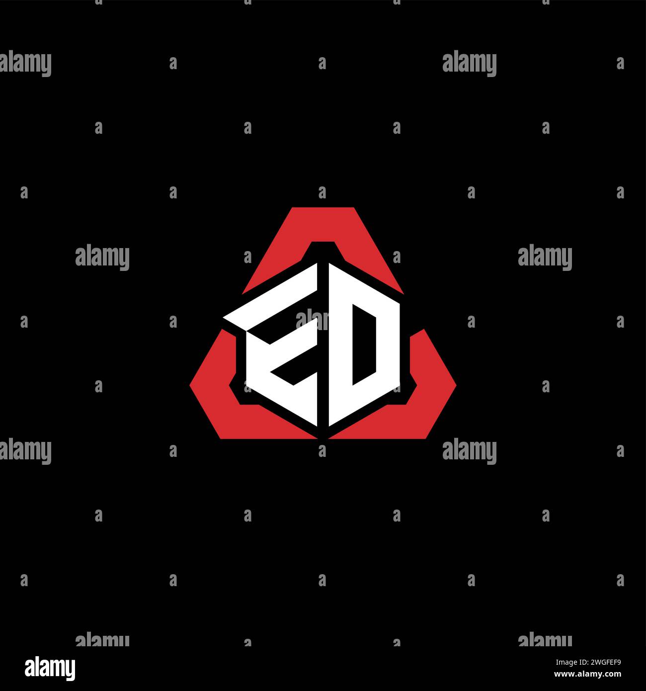 ED initial logo modern and futuristic concept for esport or gaming logo ...