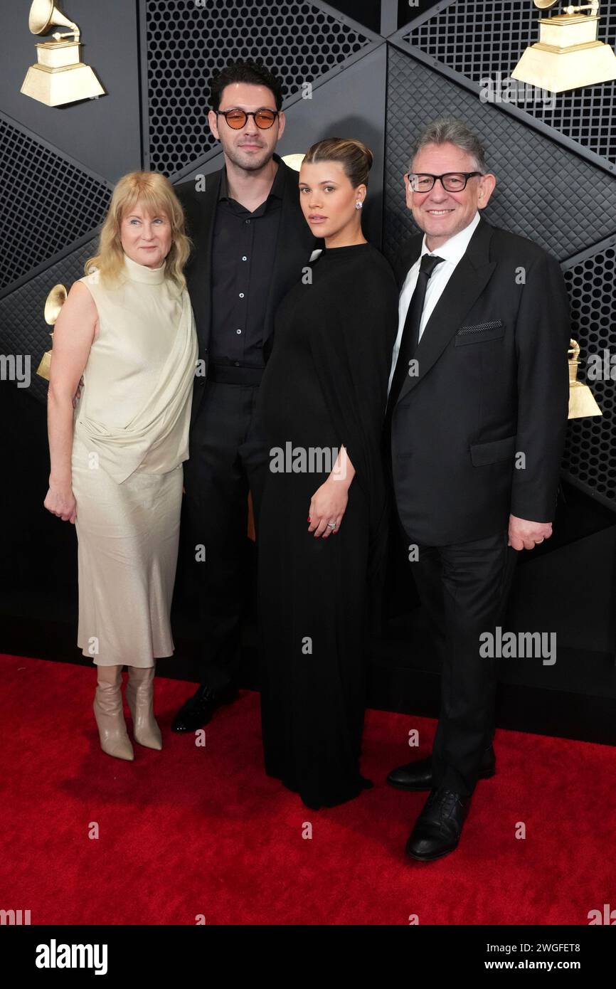 Caroline Grainge, from left, Elliot Grainge, Sofia Richie, and Lucian ...