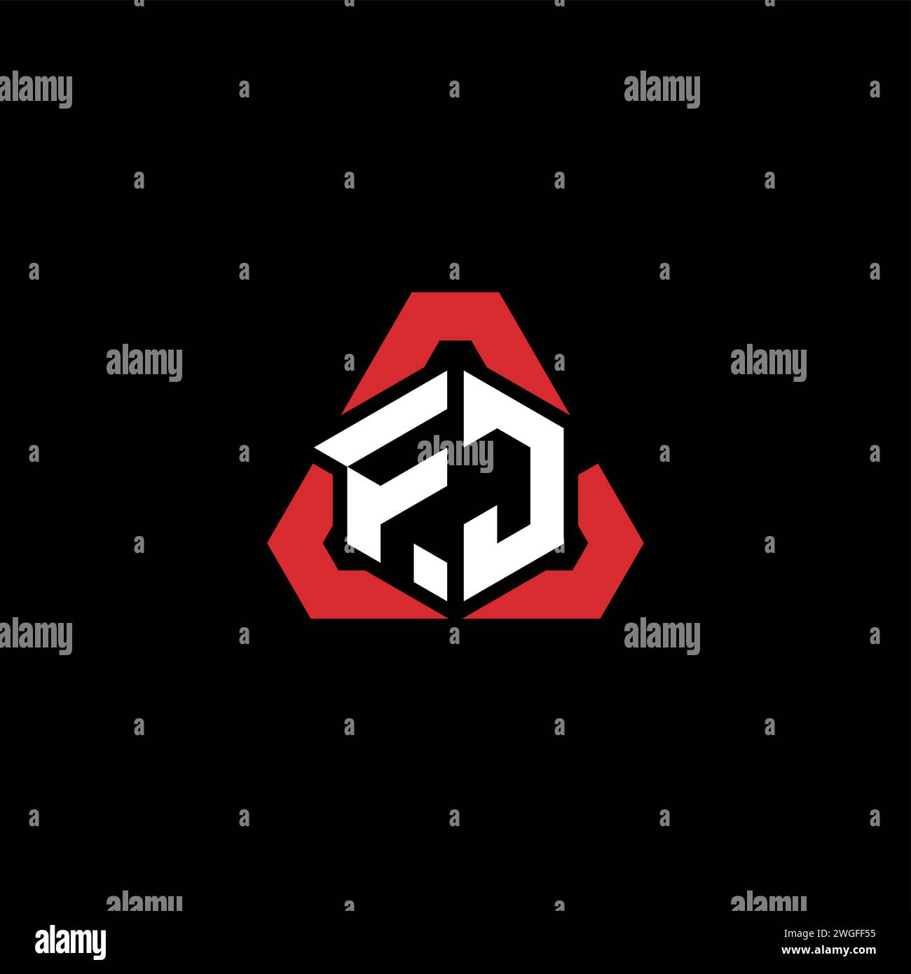 Fj gaming logo Stock Vector Images - Alamy