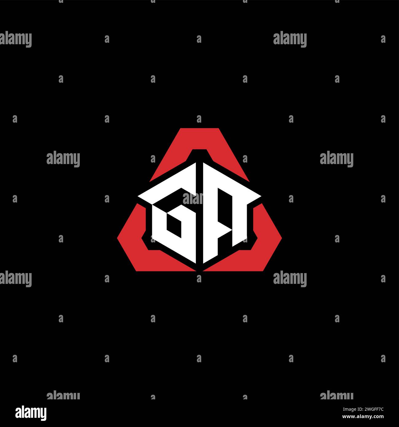 GA initial logo modern and futuristic concept for esport or gaming logo ...
