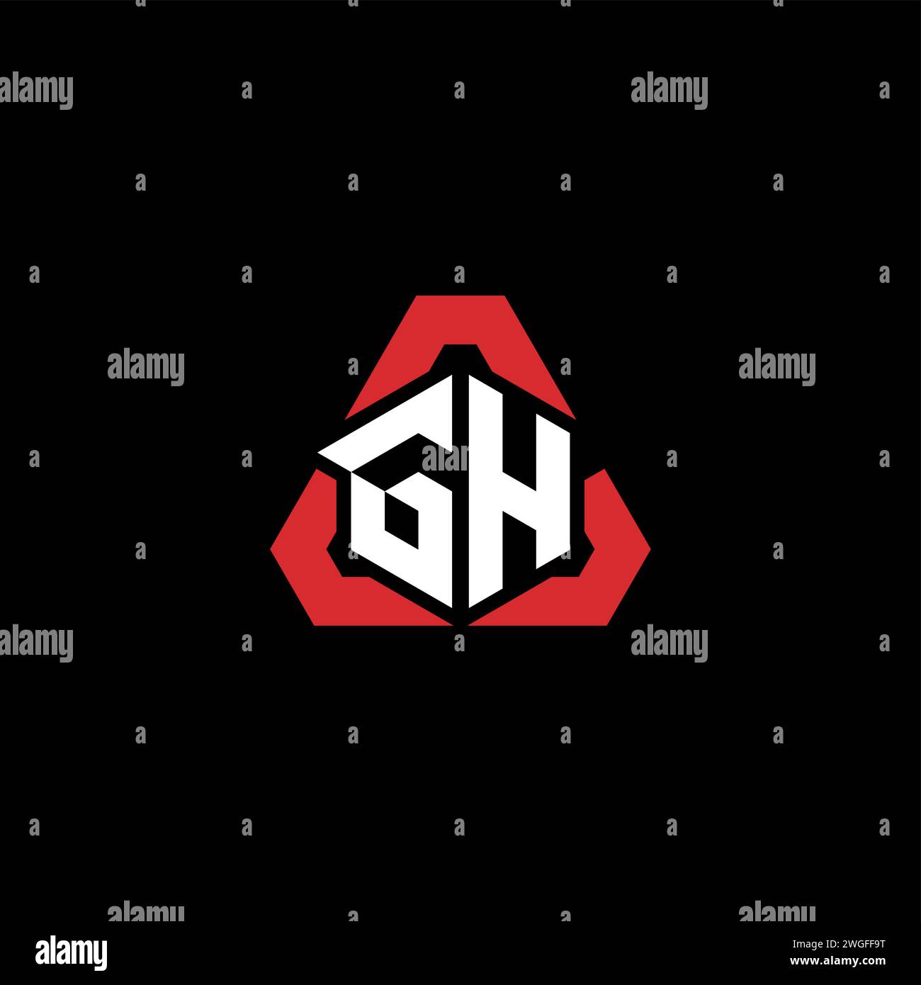 GH initial logo modern and futuristic concept for esport or gaming logo Stock Vector Image & Art ...