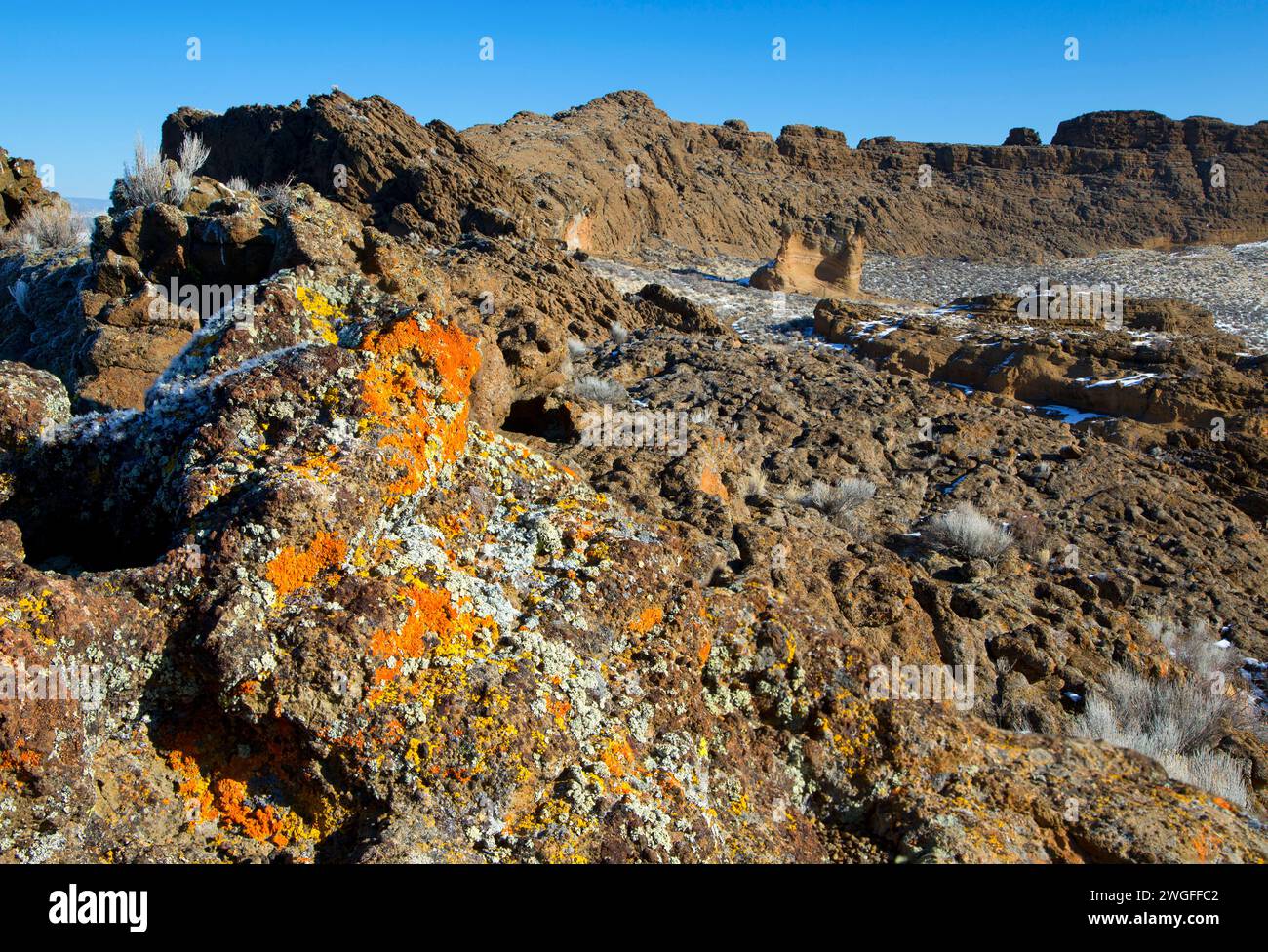 Fort Rock outcrop, Fort Rock State Park, Christmas Valley National Back ...