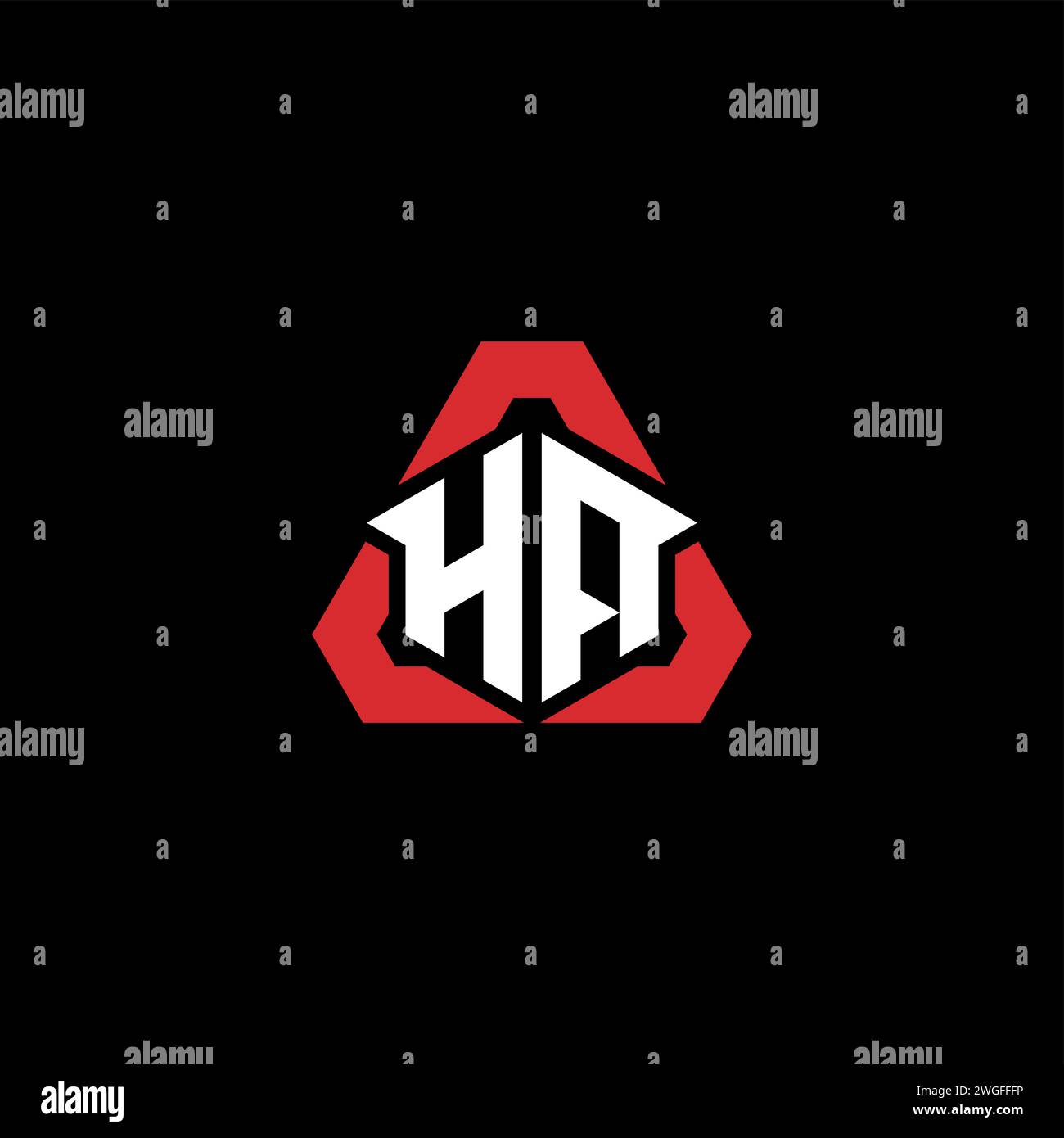 HA initial logo modern and futuristic concept for esport or gaming logo ...