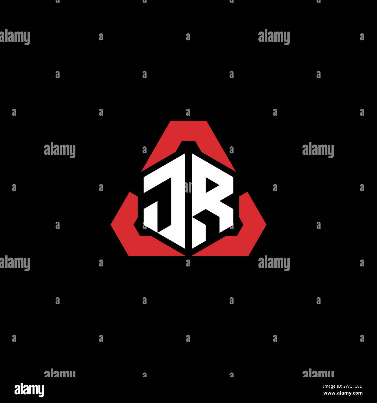JR initial logo modern and futuristic concept for esport or gaming logo ...