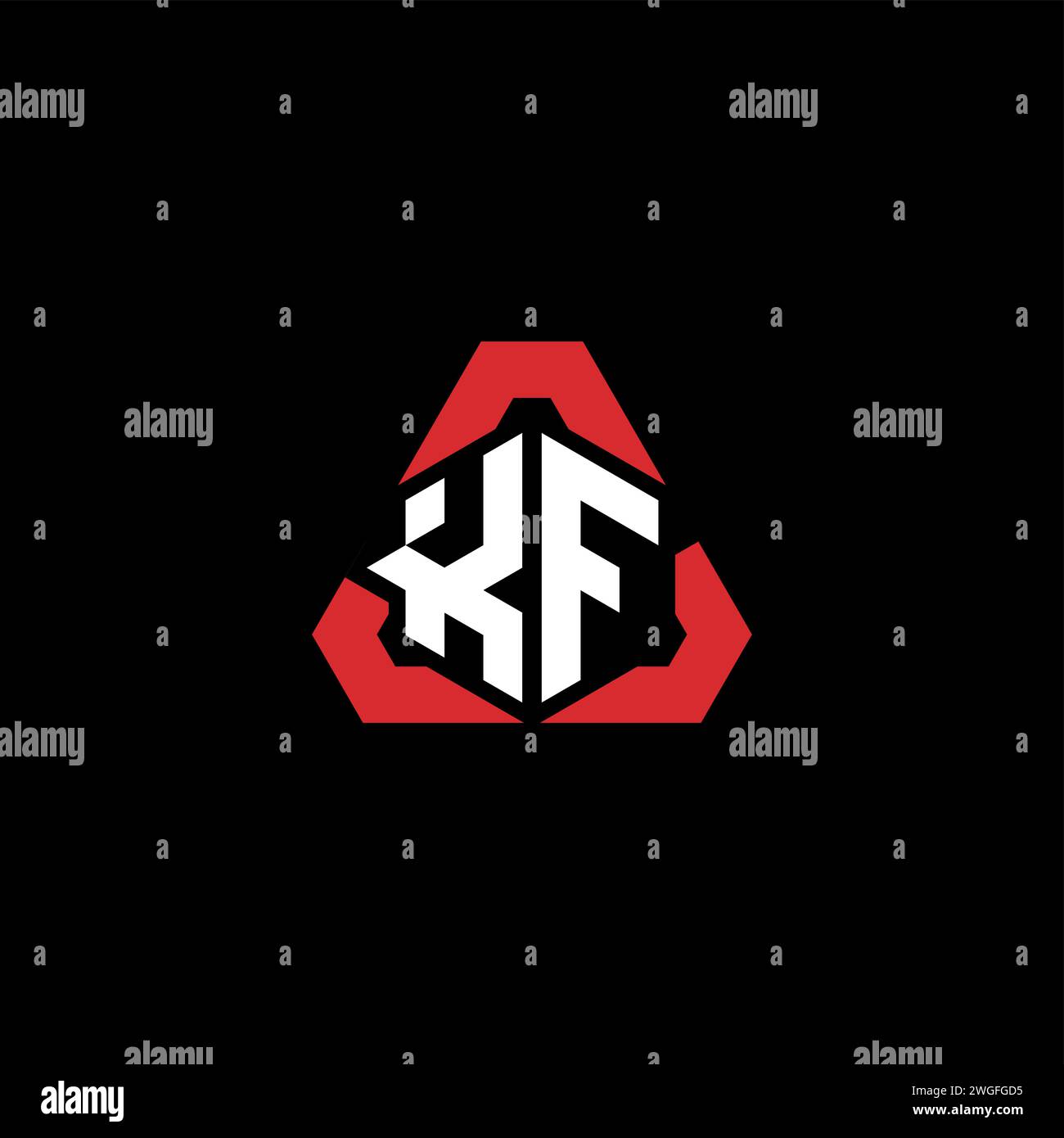 KF initial logo modern and futuristic concept for esport or gaming logo Stock Vector Image & Art ...