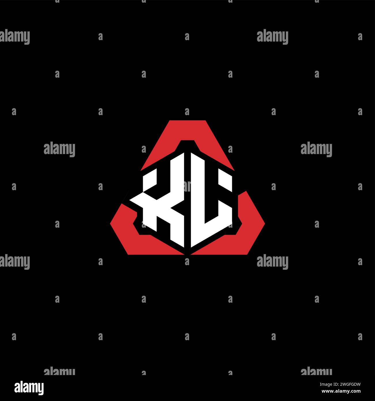 KL initial logo modern and futuristic concept for esport or gaming logo ...